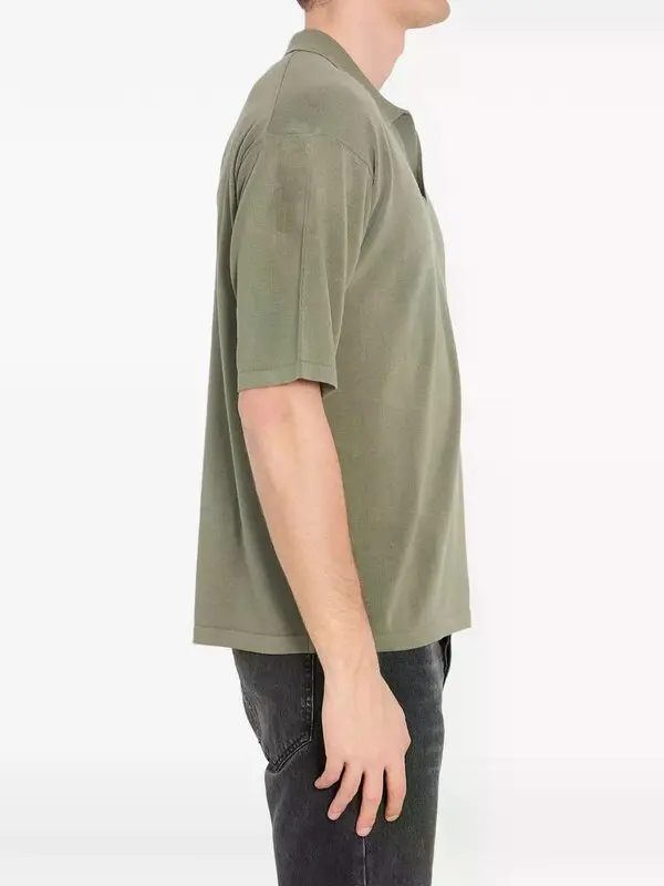 ROBERTO COLLINA Ribbed V-neck T-shirt