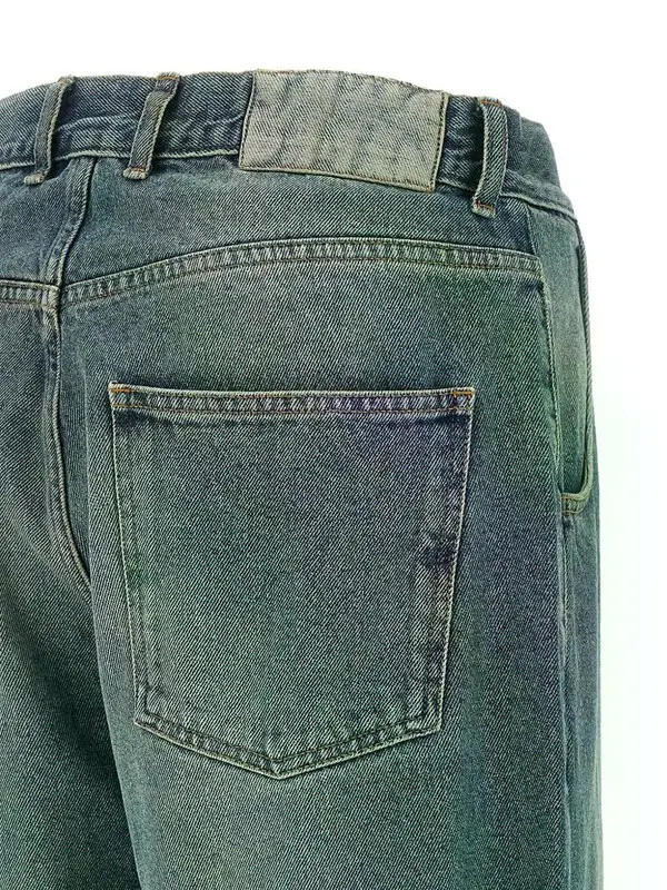 MFPEN Contrast Stitching Straight Leg Jeans