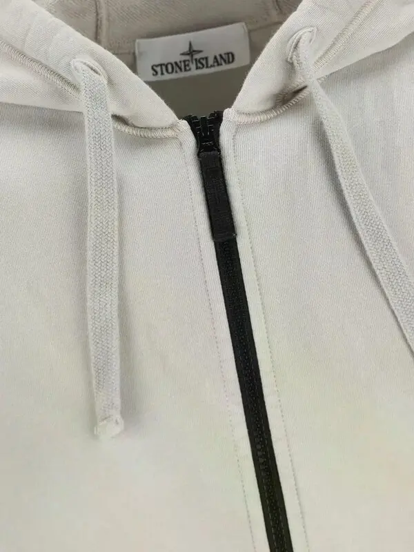 Stone Island Zip Logo Hoodie