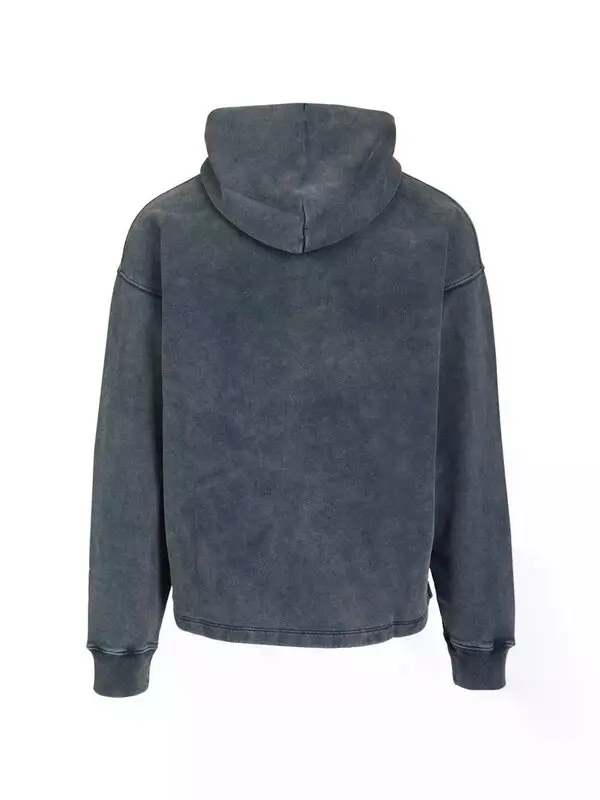 Off-White Hooded Sweatshirt - Blue