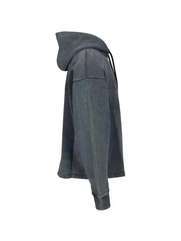 Off-White Hooded Sweatshirt - Blue