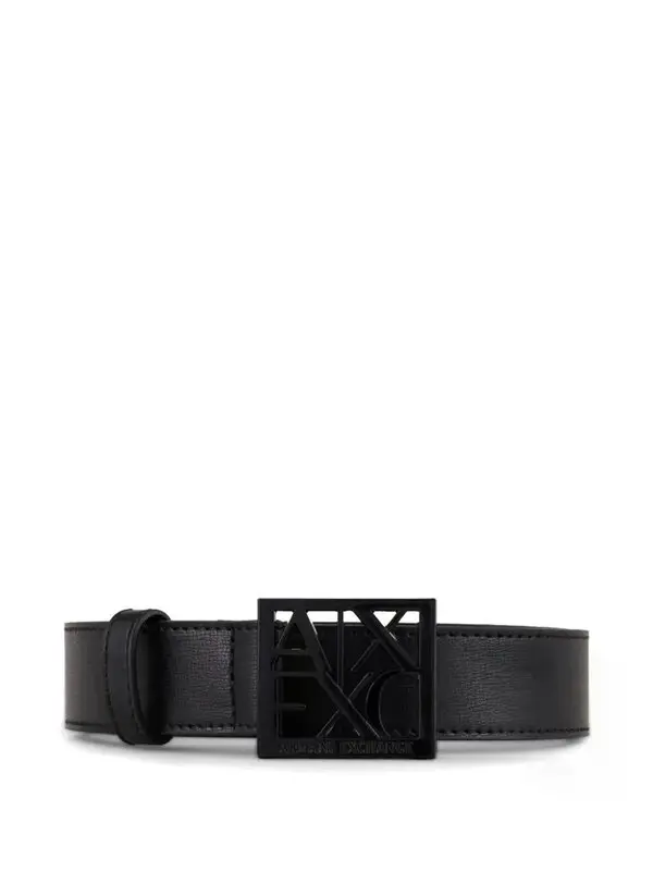 Armani Exchange Logo Buckle Belt