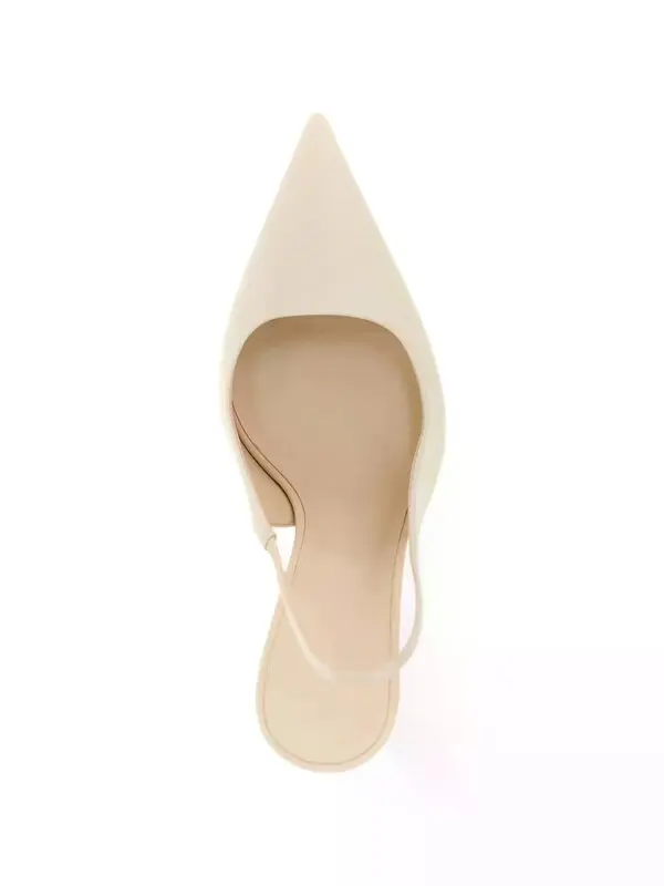 Brunello Cucinelli Pointed Leather Slingback Pumps