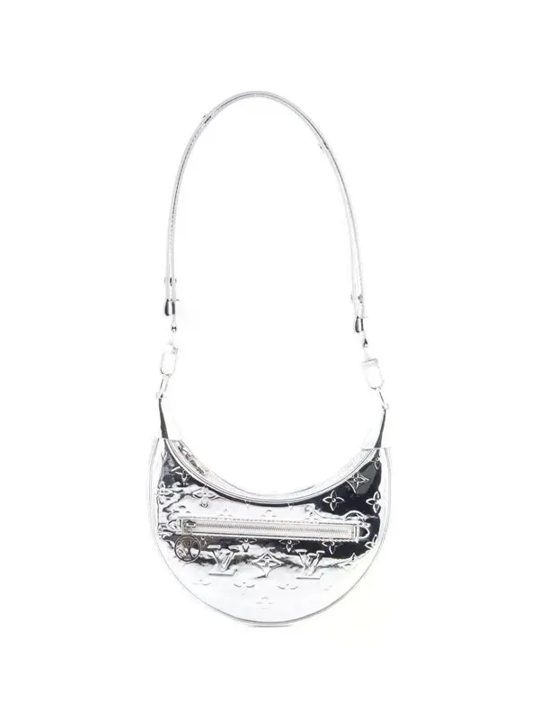LOUIS VUITTON Loop Handbag Monogram Mirror Coated Canvas Pm - Silver