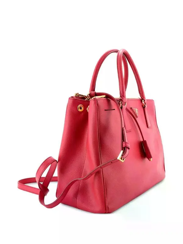 Prada Lux Saffiano Leather Medium Tote Bag - Pink