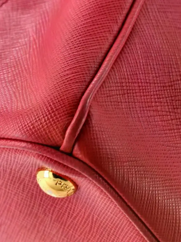 Prada Lux Saffiano Leather Medium Tote Bag - Pink