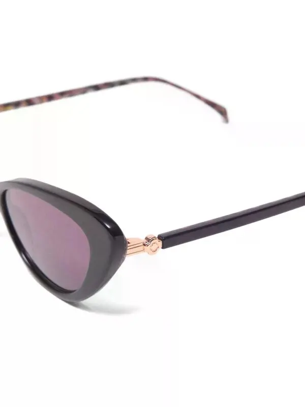 Maje Cat Eye Sunglasses With Animal Print Accents