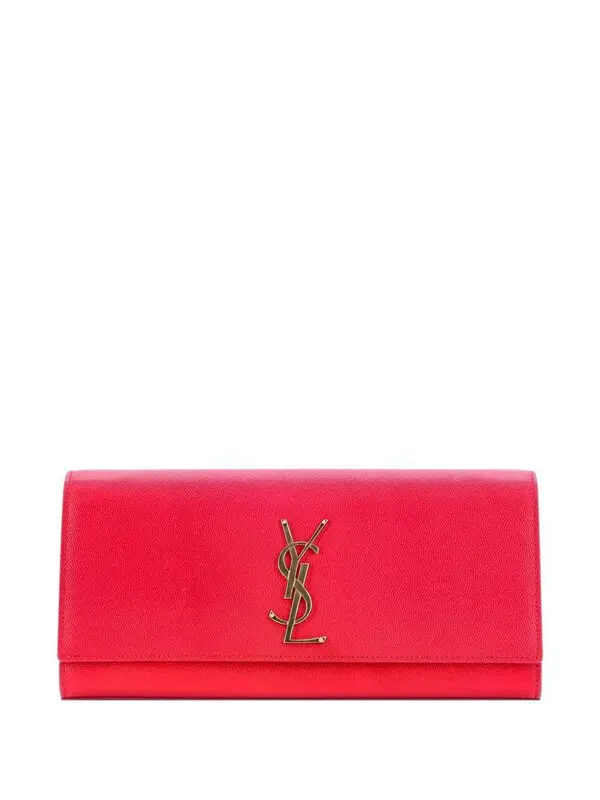 Saint Laurent Classic Monogram Clutch Bag - Pink