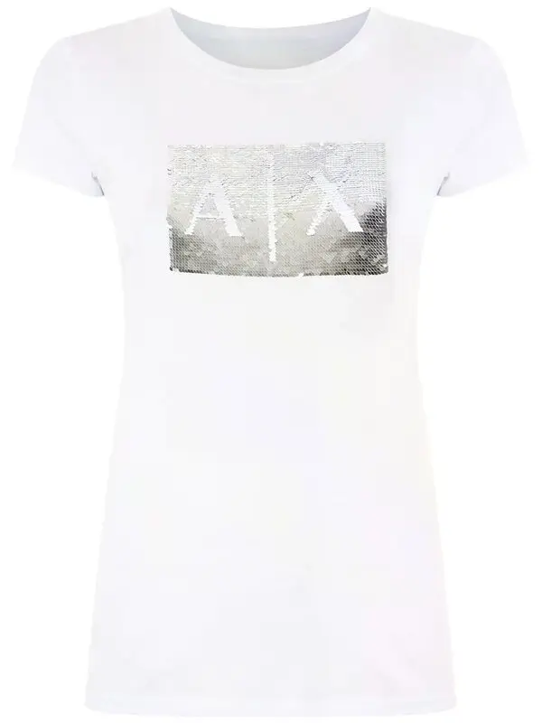 Armani Exchange Logo Print T-shirt - White