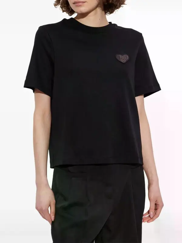 ALLSAINTS Lover T-shirt With Heart Detail - Black