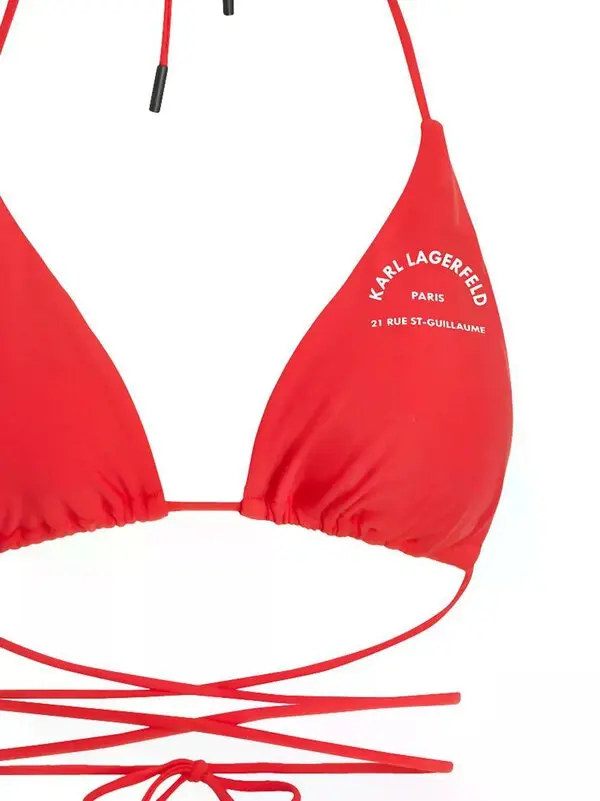 Karl Lagerfeld Triangle Bikini Top