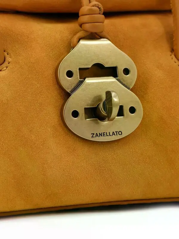 ZANELLATO Studded Leather Top Handle Bag - Neutrals