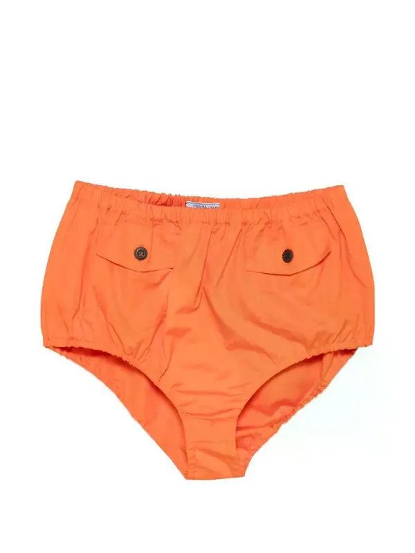 Prada Popline Pocket Shorts - Orange