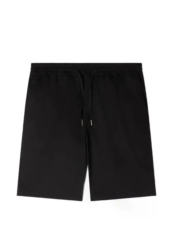 Sandro Cotton Blend Shorts With Elasticated Drawstring Waist