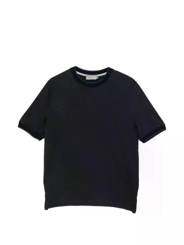 Canali Contrast-trim T-shirt