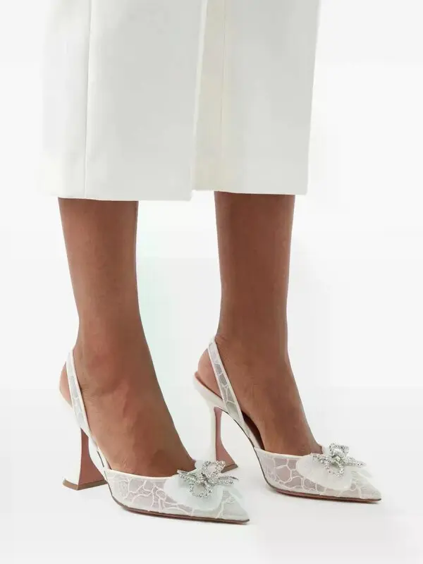 Amina Muaddi Rosie Slingback Pumps
