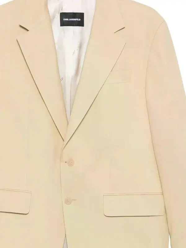 Karl Lagerfeld Easy Long-sleeves Blazer