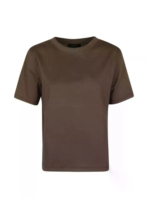 ARAGONA Crew Neck T-shirt - Brown