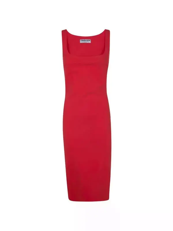 Chiara Boni La Petite Robe Square-neck Dress - Red