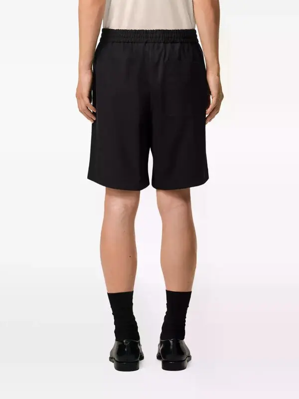 AMI Paris Cotton Gabardine Elasticated Waist Shorts