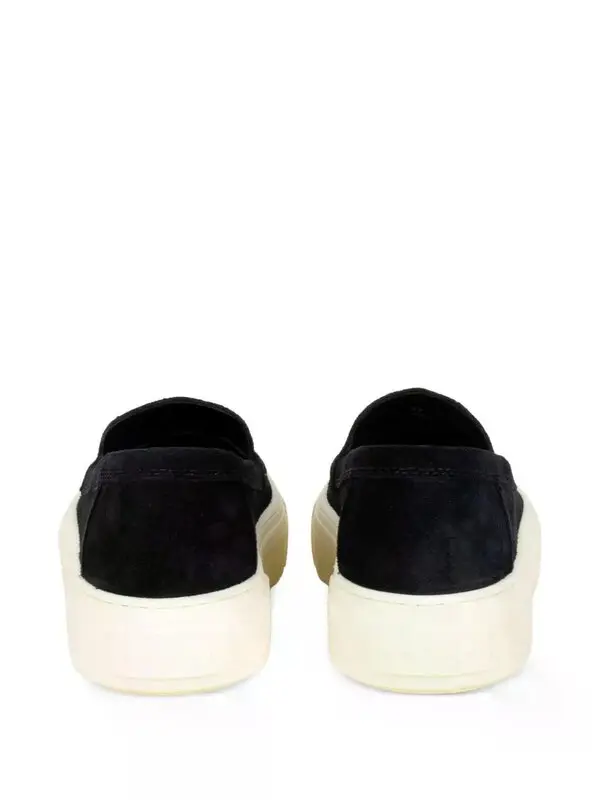 Hogan Penny Loafer Platform Sandals - Blue