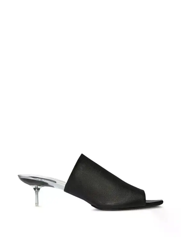 COURREGES Square-toe Kitten Heel Sandals