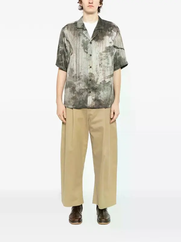 ZIGGY CHEN Printed Silk Shirt