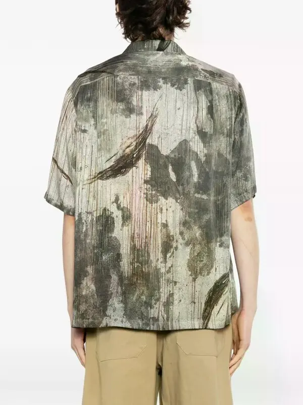 ZIGGY CHEN Printed Silk Shirt