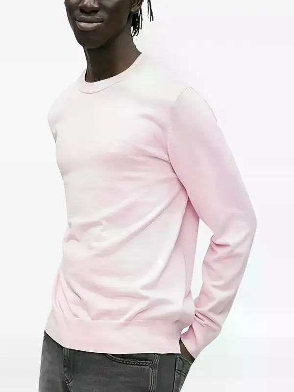 BOSS Crew Neck Long Sleeve Sweater - Pink