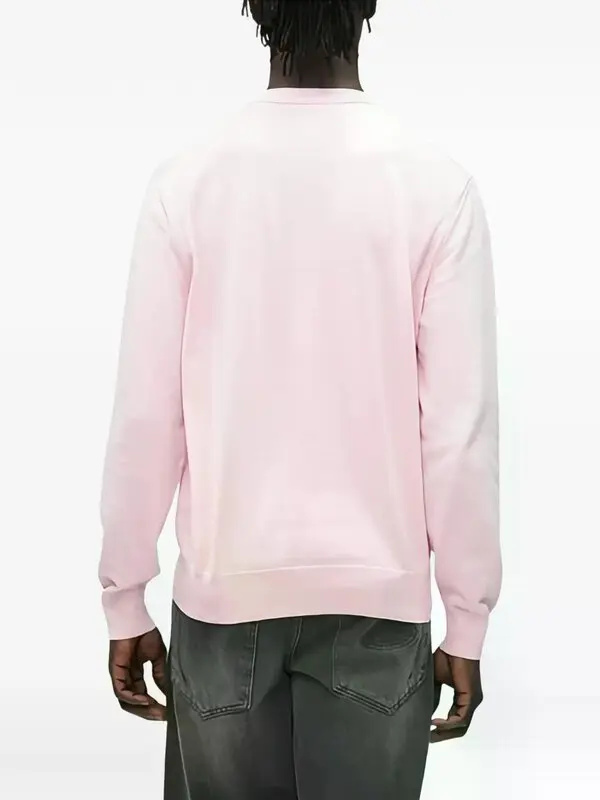 BOSS Crew Neck Long Sleeve Sweater - Pink