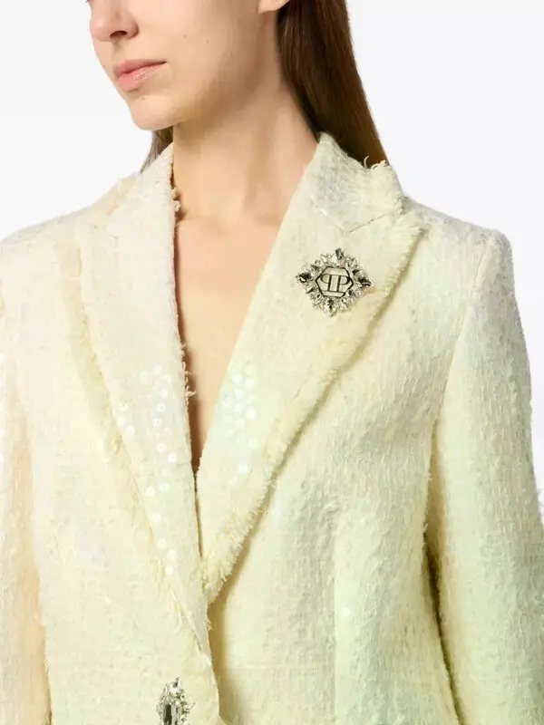 Philipp Plein Paillettes Tweed Blazer