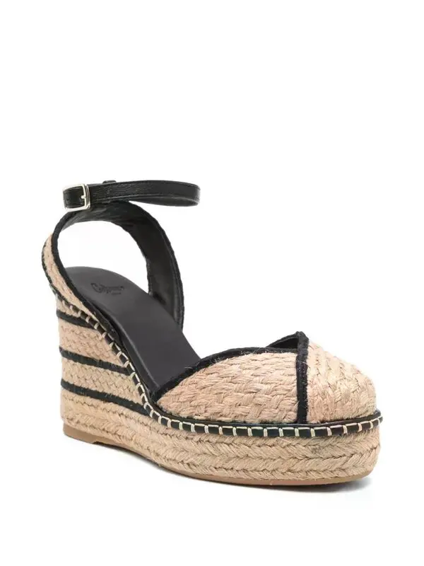 CastaÑer Striped Wedge Espadrilles