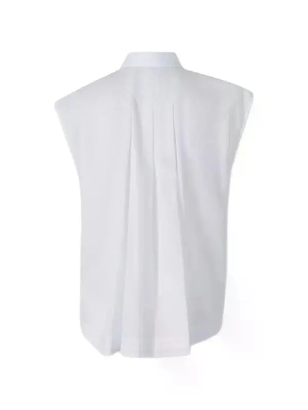 Peserico Sleeveless Shirt With Pleated Back