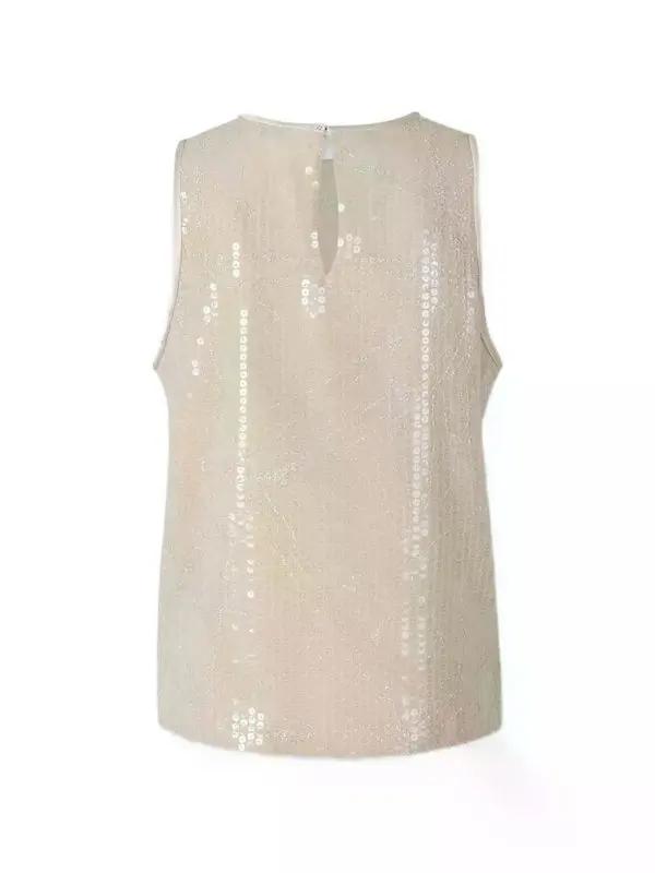 Peserico Sequin-embellished Sleeveless Top