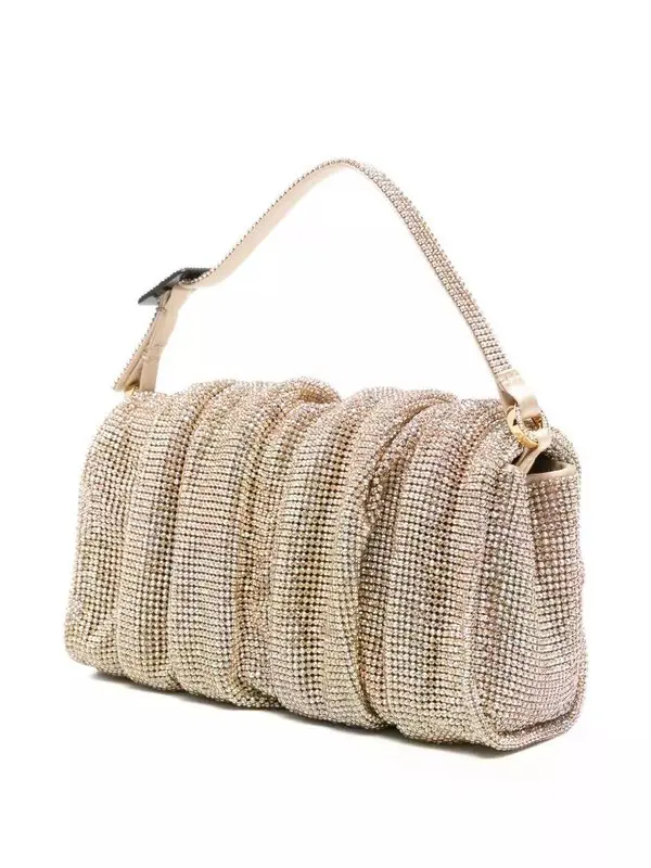 Benedetta Bruzziches Embellished Ruched Mini Bag