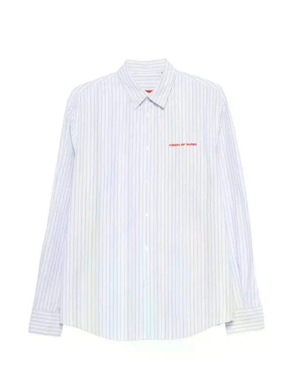 VISION OF SUPER Striped Shirt - Blue