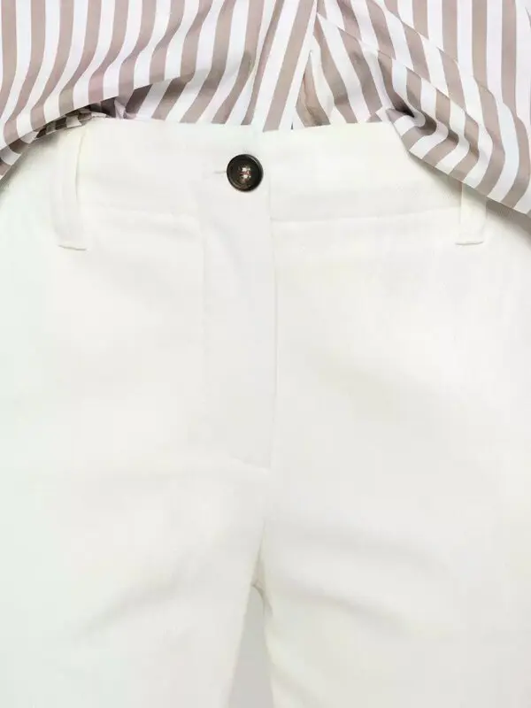 Brunello Cucinelli Buttoned Straight Trousers - Neutrals