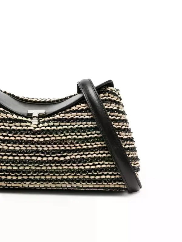 TOTEME T-lock Woven Shoulder Bag