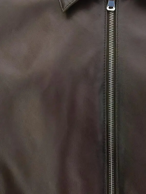 ANDREA D'AMICO Zip Leather Jacket