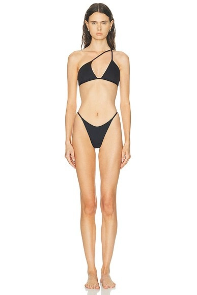 LEFT ON FRIDAY Skinny Dip Bikini Bottom - Jet