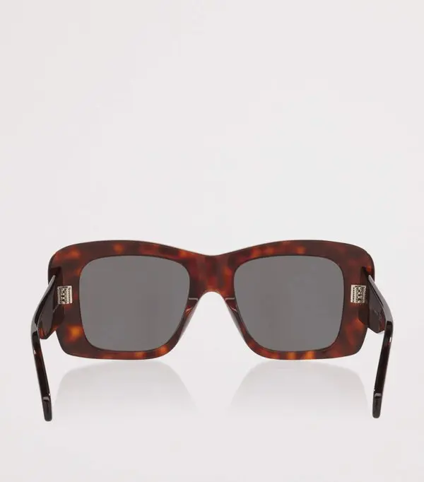Celine 3 Dots Cl40321i Square Frame Sunglasses - Brown
