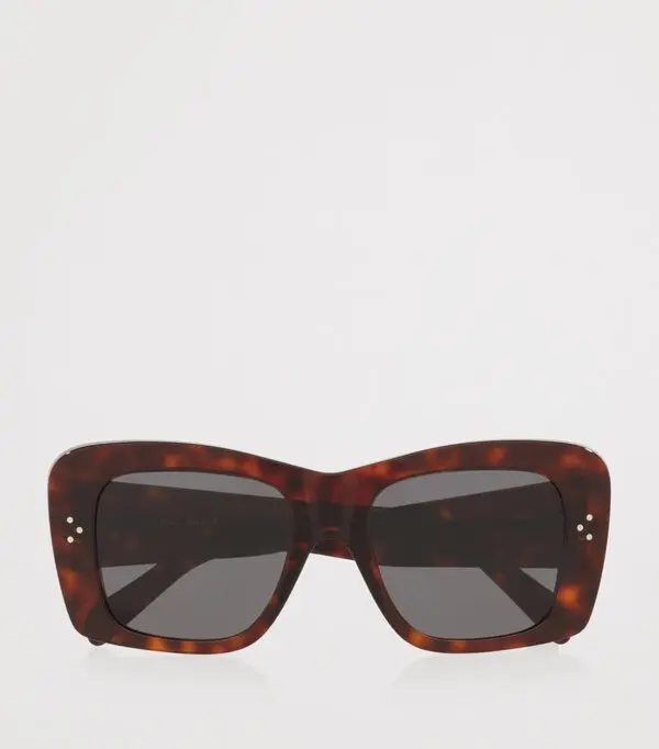 Celine 3 Dots Cl40321i Square Frame Sunglasses - Brown