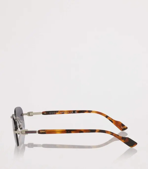 Gucci Rimless Rectangle Sunglasses