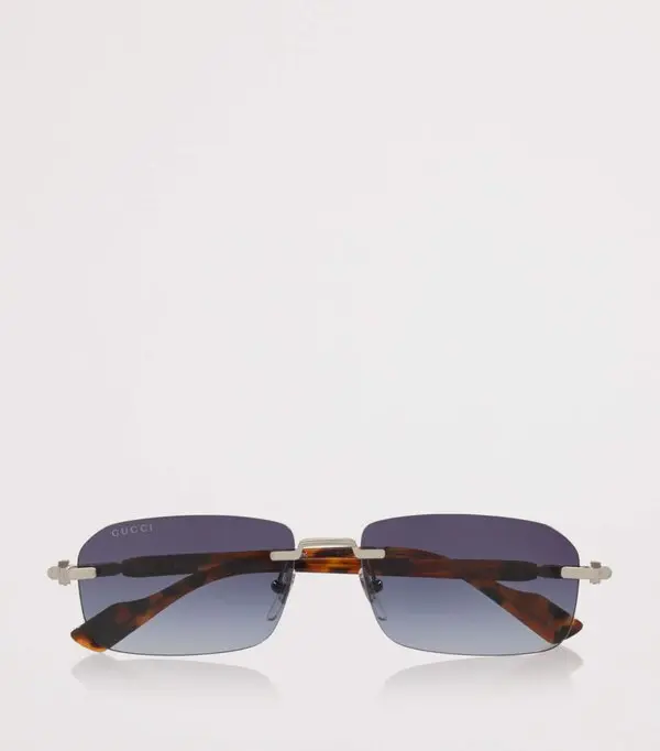 Gucci Rimless Rectangle Sunglasses