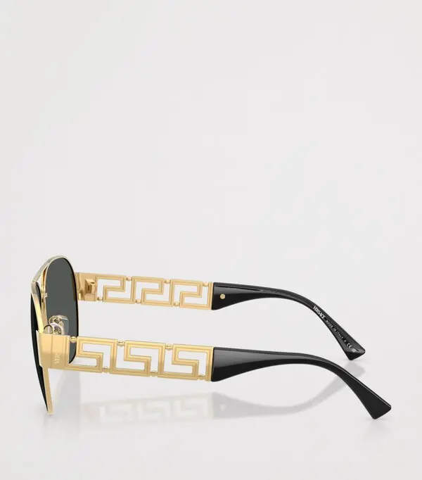 Versace Metal Aviator Sunglasses