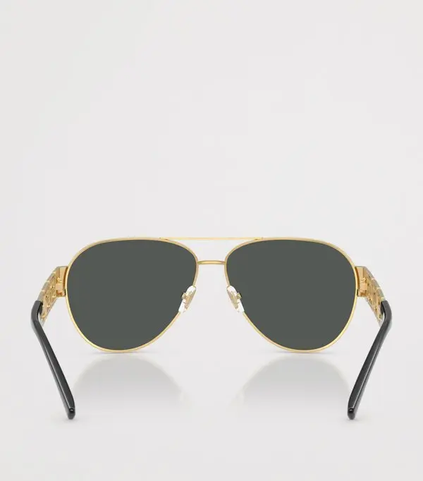 Versace Metal Aviator Sunglasses