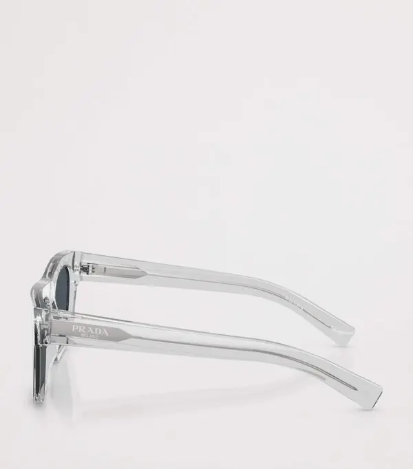 Prada Acetate Rectangular Sunglasses