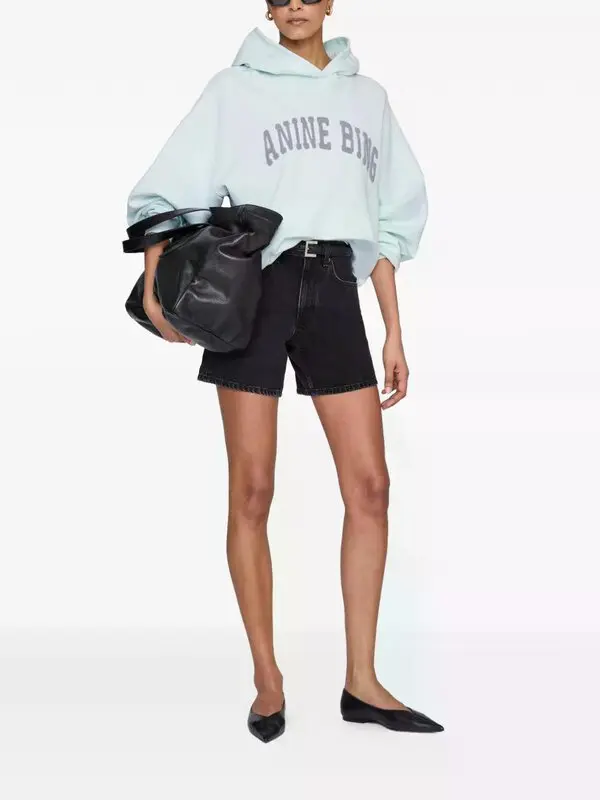 ANINE BING Logo Hooded Sweatshirt