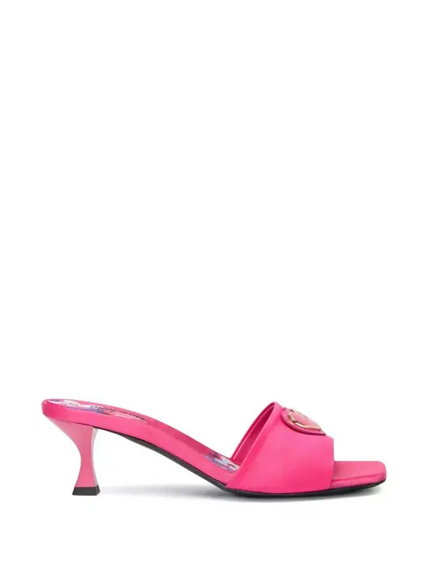 Moschino Heart Detail Heeled Sandals