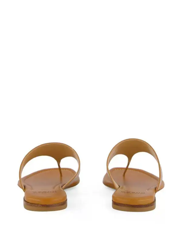 FRANCESCO RUSSO Leather Flat Sandals